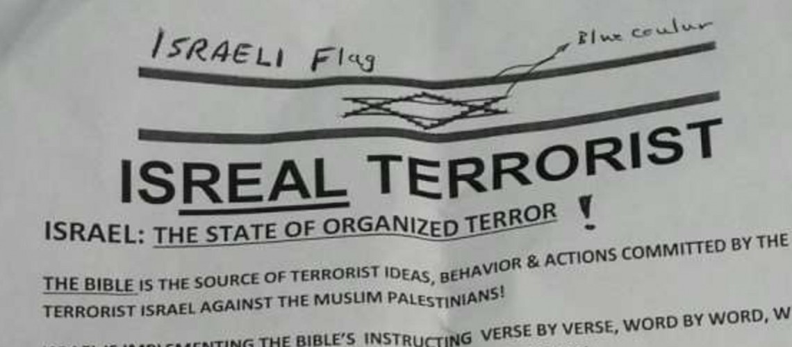 Man arrested for distributing leaflets accusing Jews of being a ...