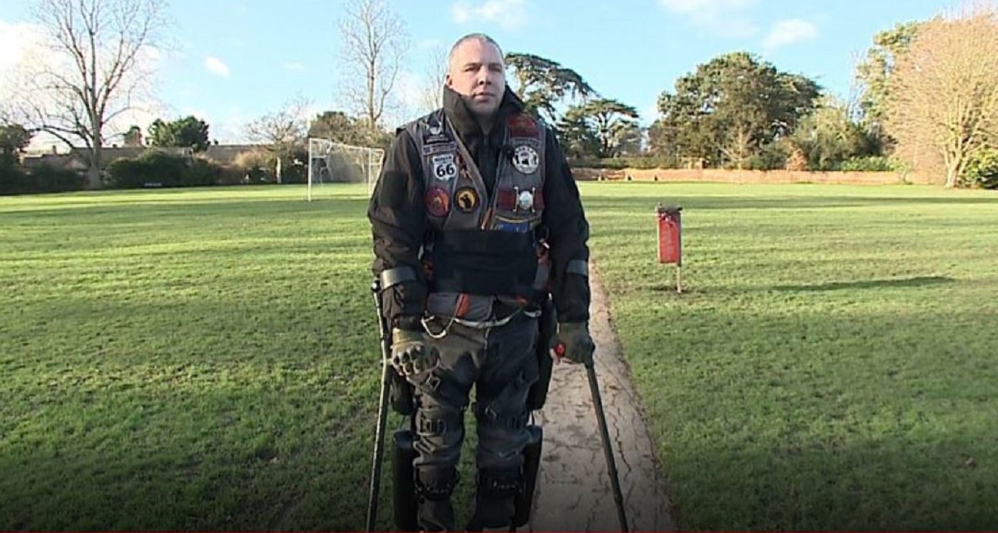 British war veteran walks again with Israeli bionic suit