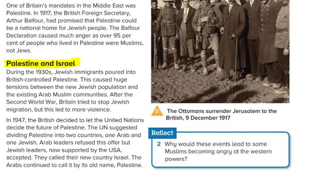 Textbook Palestine and Israel | Christians United for Israel