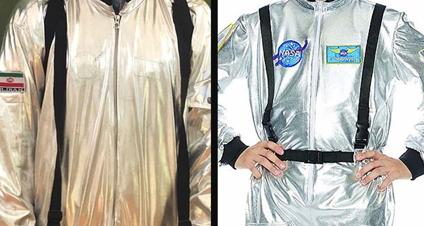 Iran uses NASA fancy dress costume in its space programme propaganda
