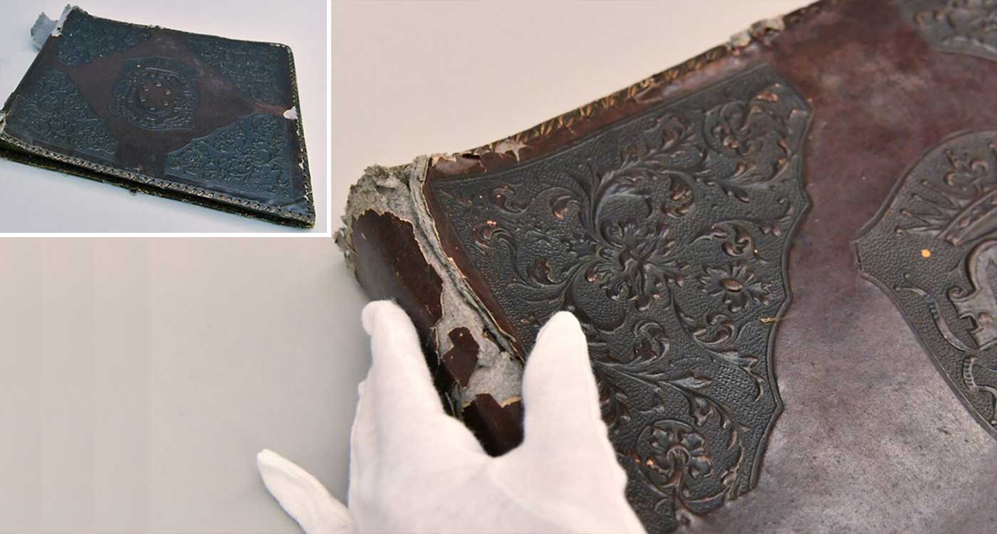 Researchers find Nazi photo album bound with human skin