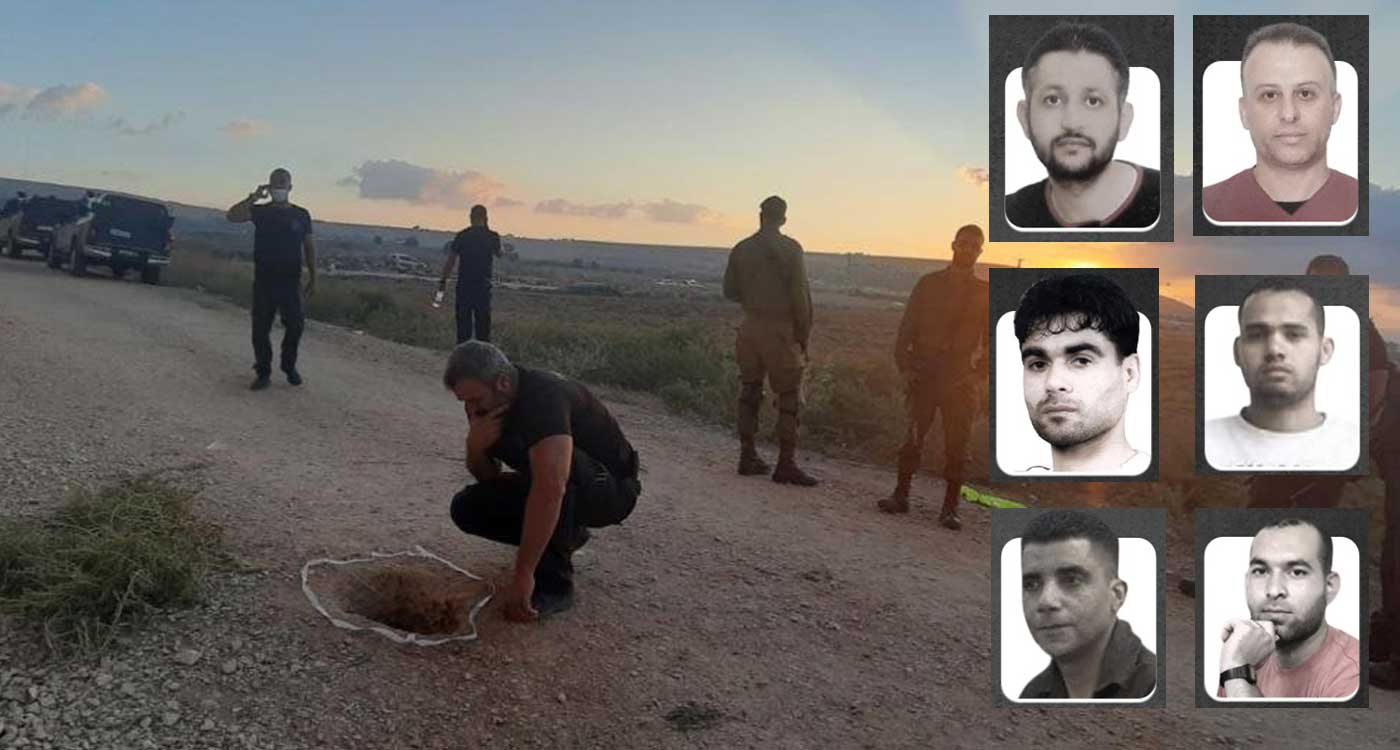 Manhunt underway as six Palestinian terrorists escape Israeli prison