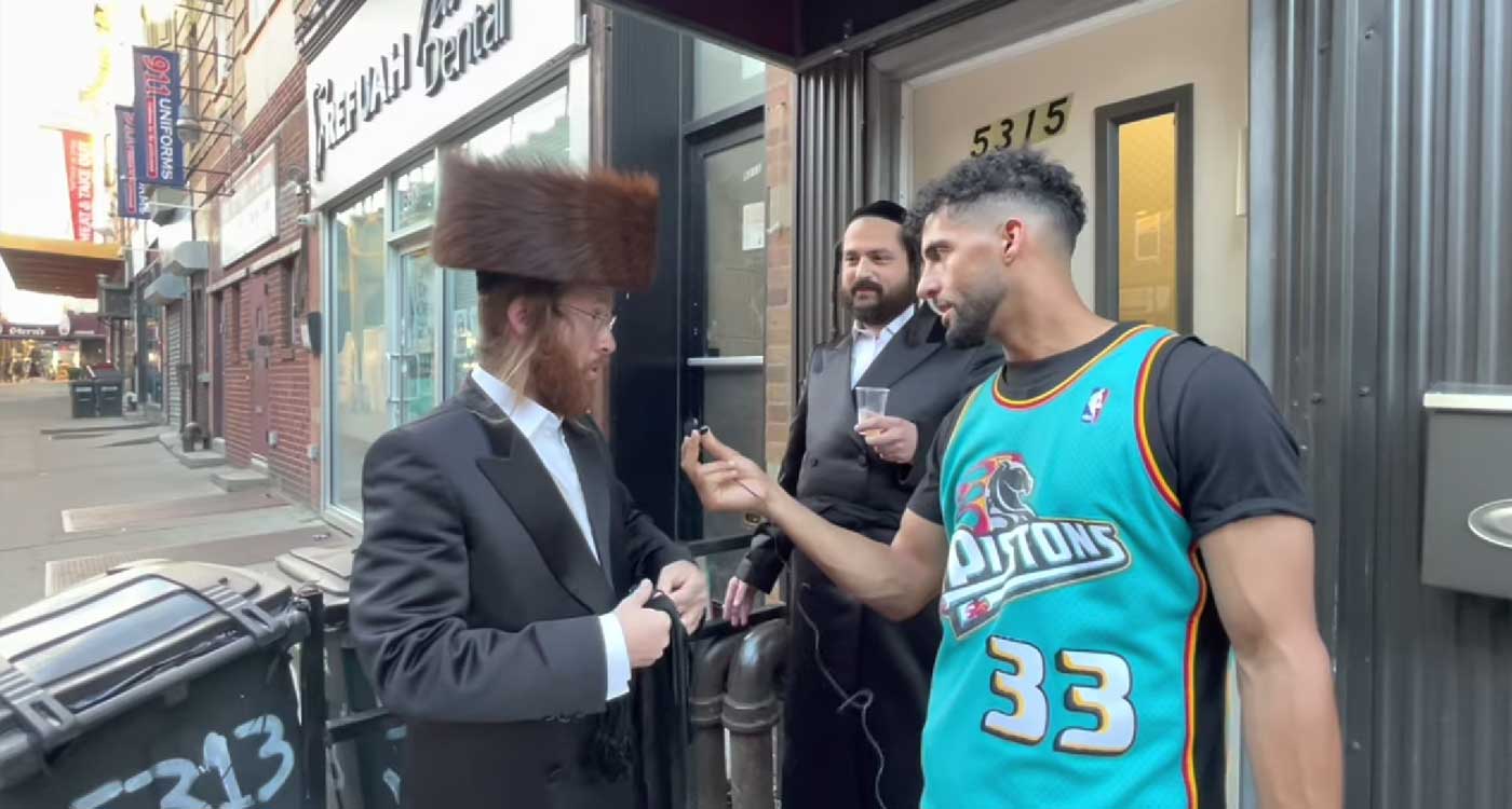 Anti-Israel 'comedian' becomes the joke as he harasses Jews in New York