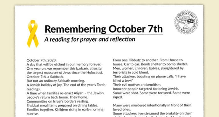 Remember October 7th with CUFI | Christians United for Israel
